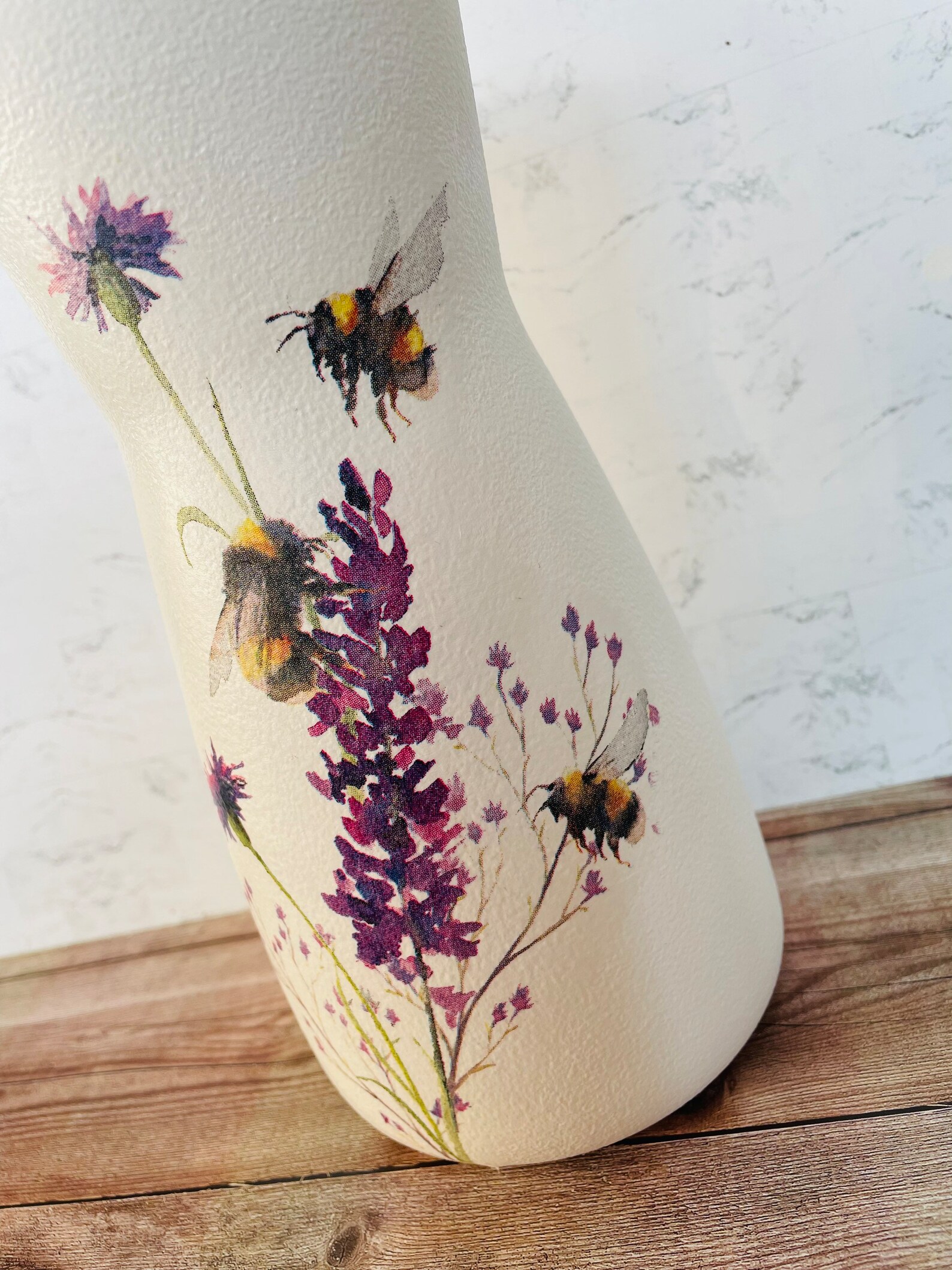 Bumblebee Lavender Thistle Vase Bee Vase Bee Gifts Lavender - Etsy UK