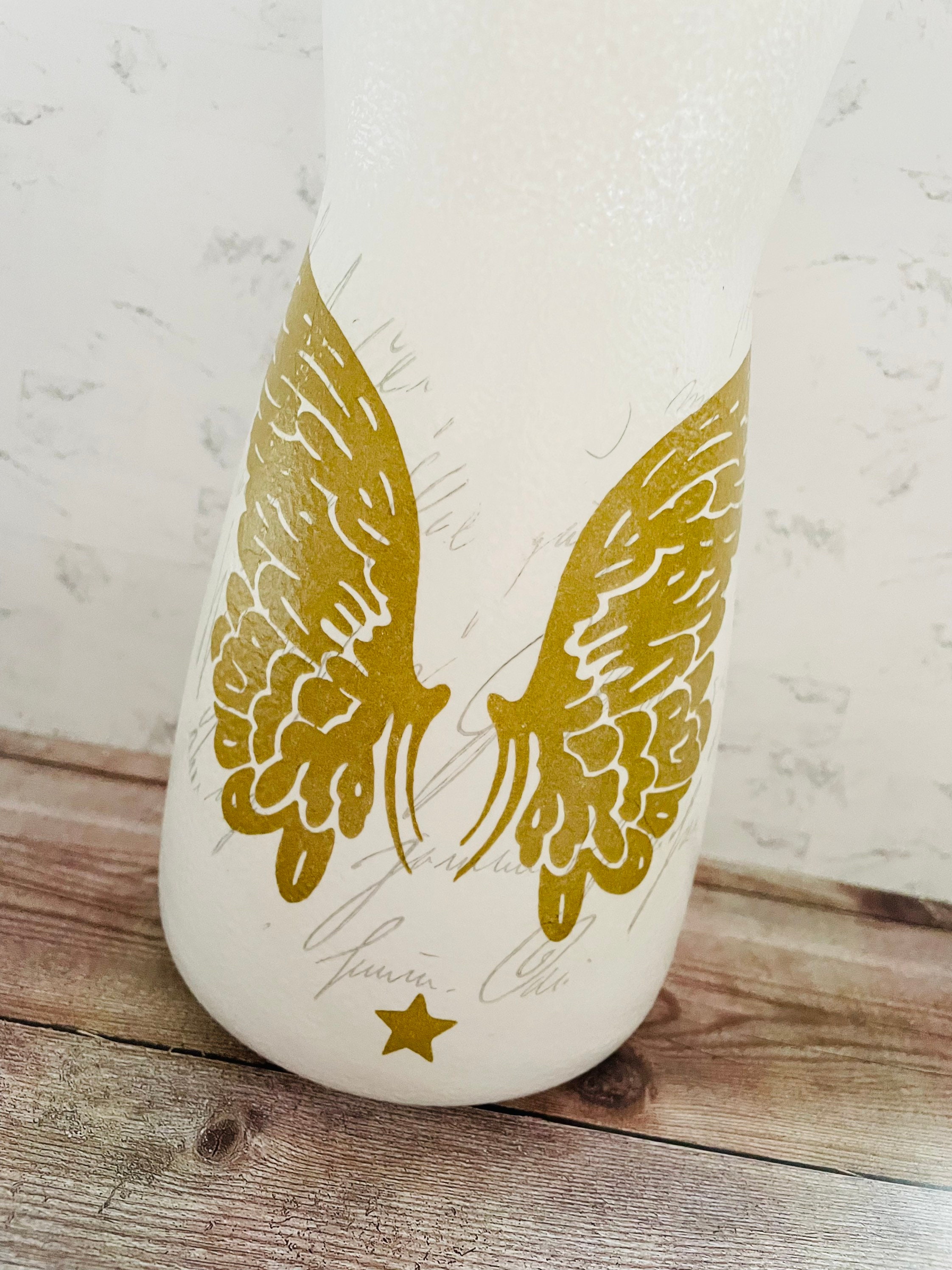 Angel Wings Vase Angel Decorations Remembrance Vase Angel - Etsy UK