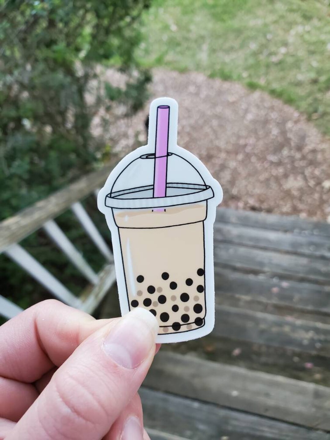 Bubble Tea Vinyl Sticker - Etsy