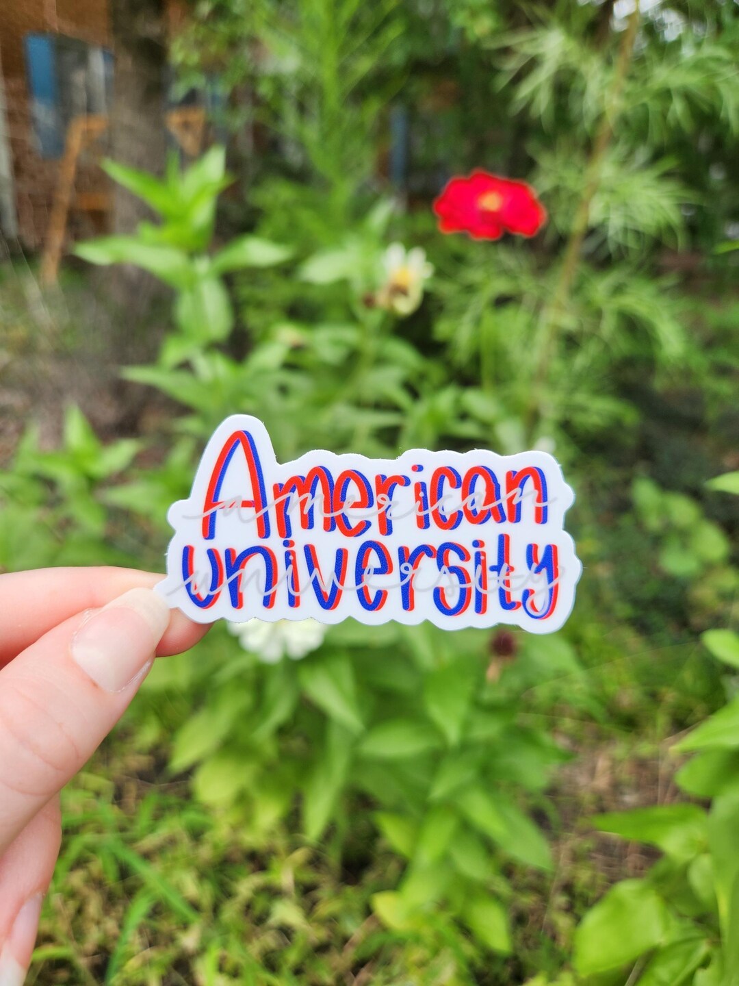 American University Vinyl Sticker - School Spirit - American - College ...