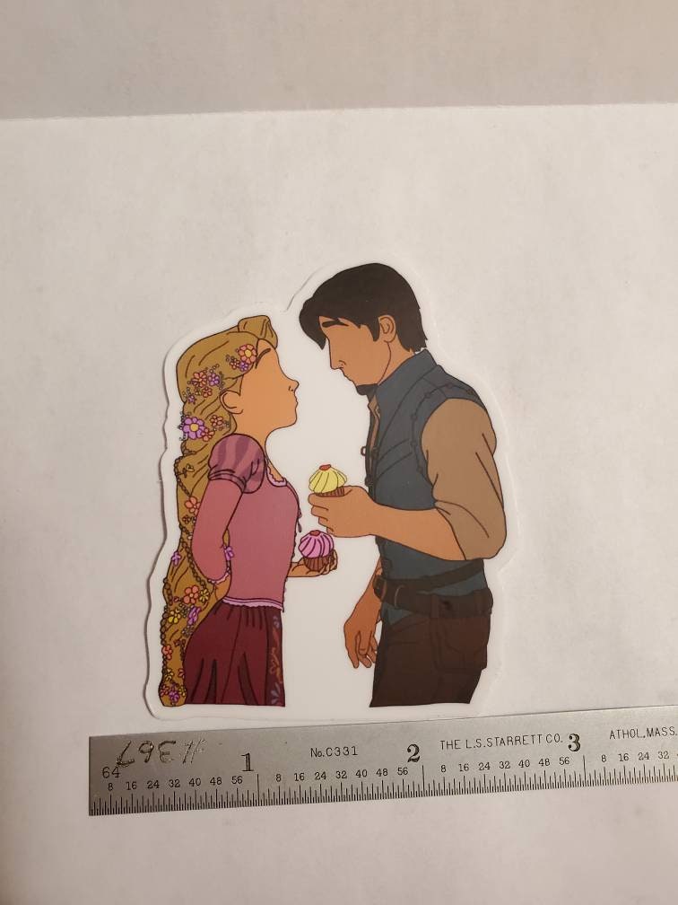 Disney Tangled Vinyl Sticker - Etsy