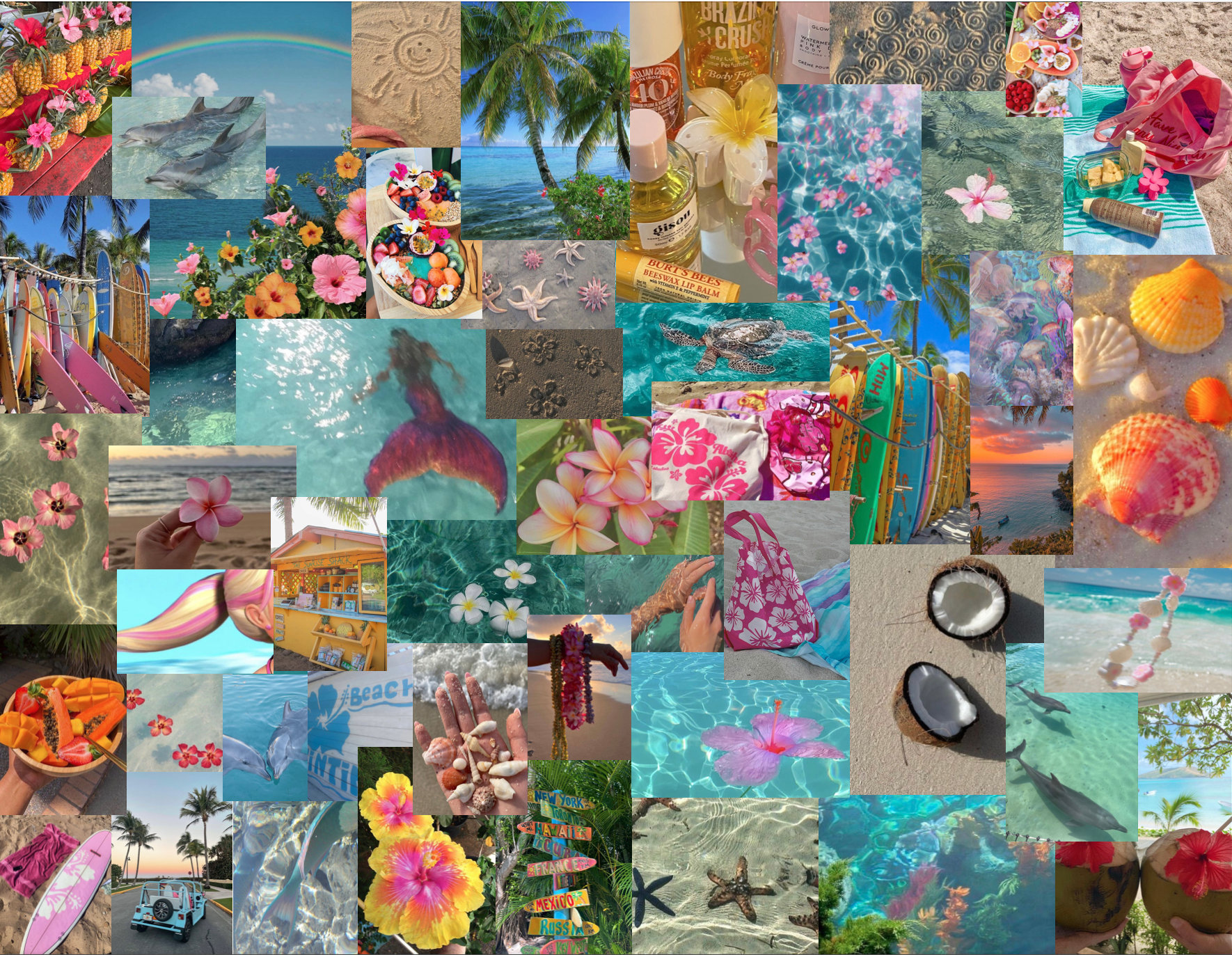 Tropical Photo Collage Kit-50 Pc - Etsy