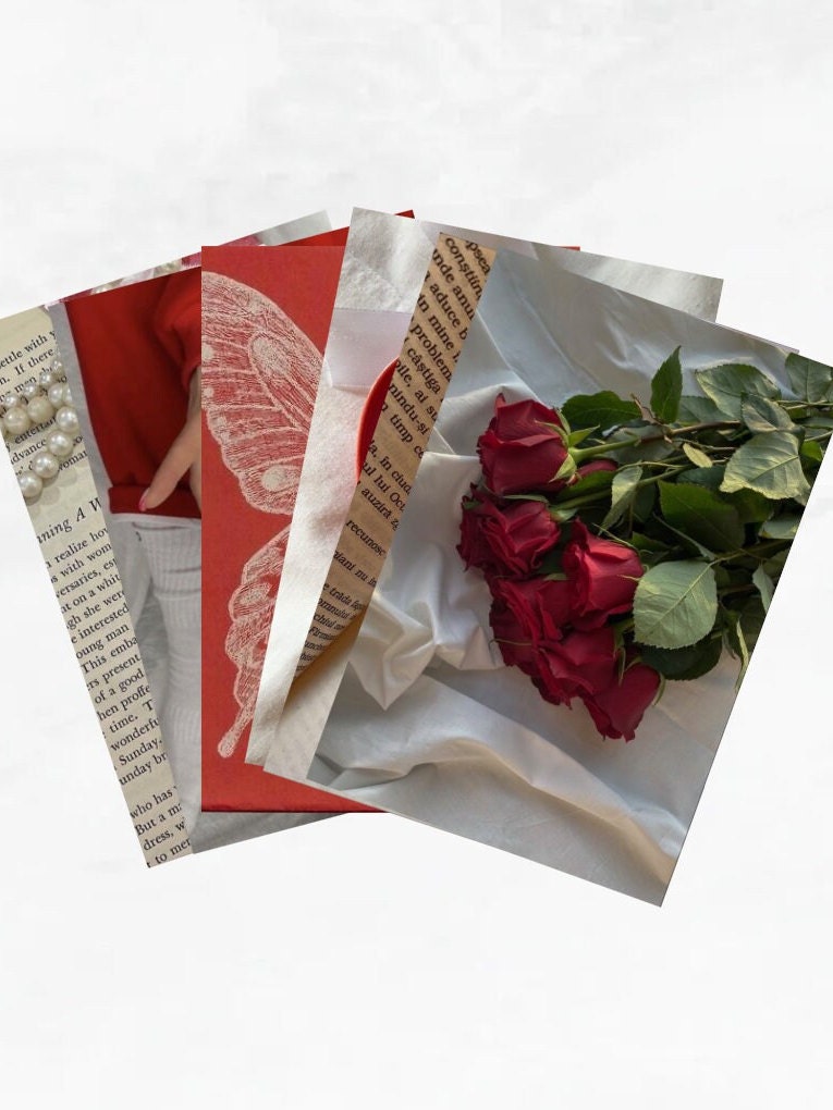 Red Lovecore Photo Collage Kit-50 Pc - Etsy