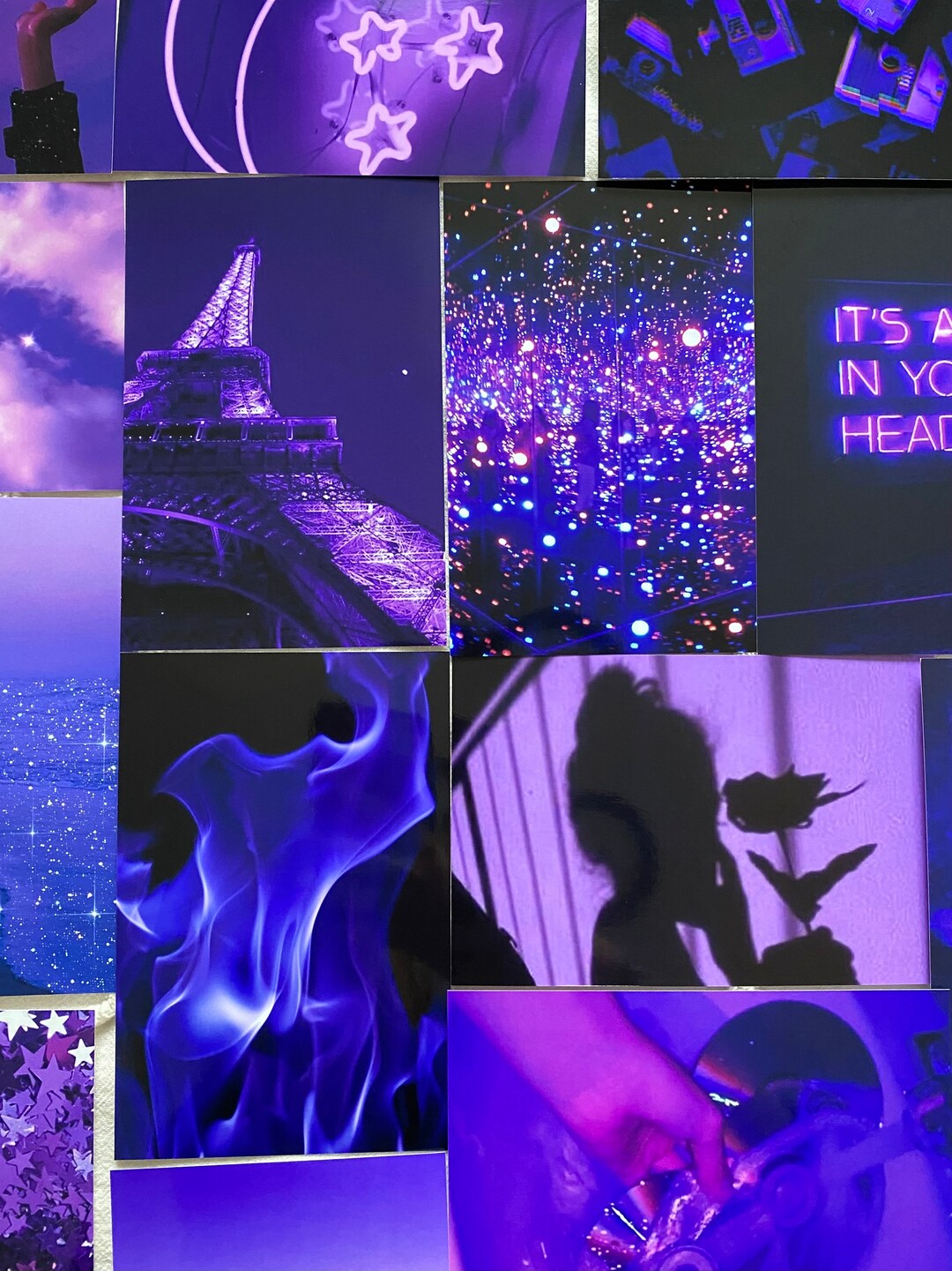 Kit de collage de fotos morado oscuro-50 piezas - Etsy España