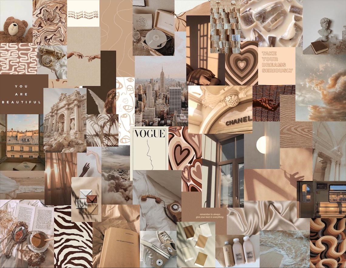Brown Photo Collage Kit-50 Pc - Etsy