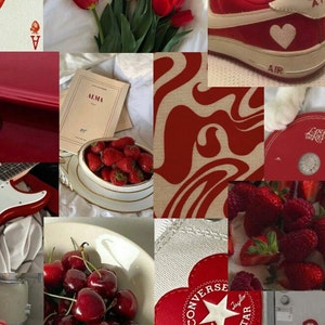 Red Lovecore Photo Collage Kit-50 Pc - Etsy