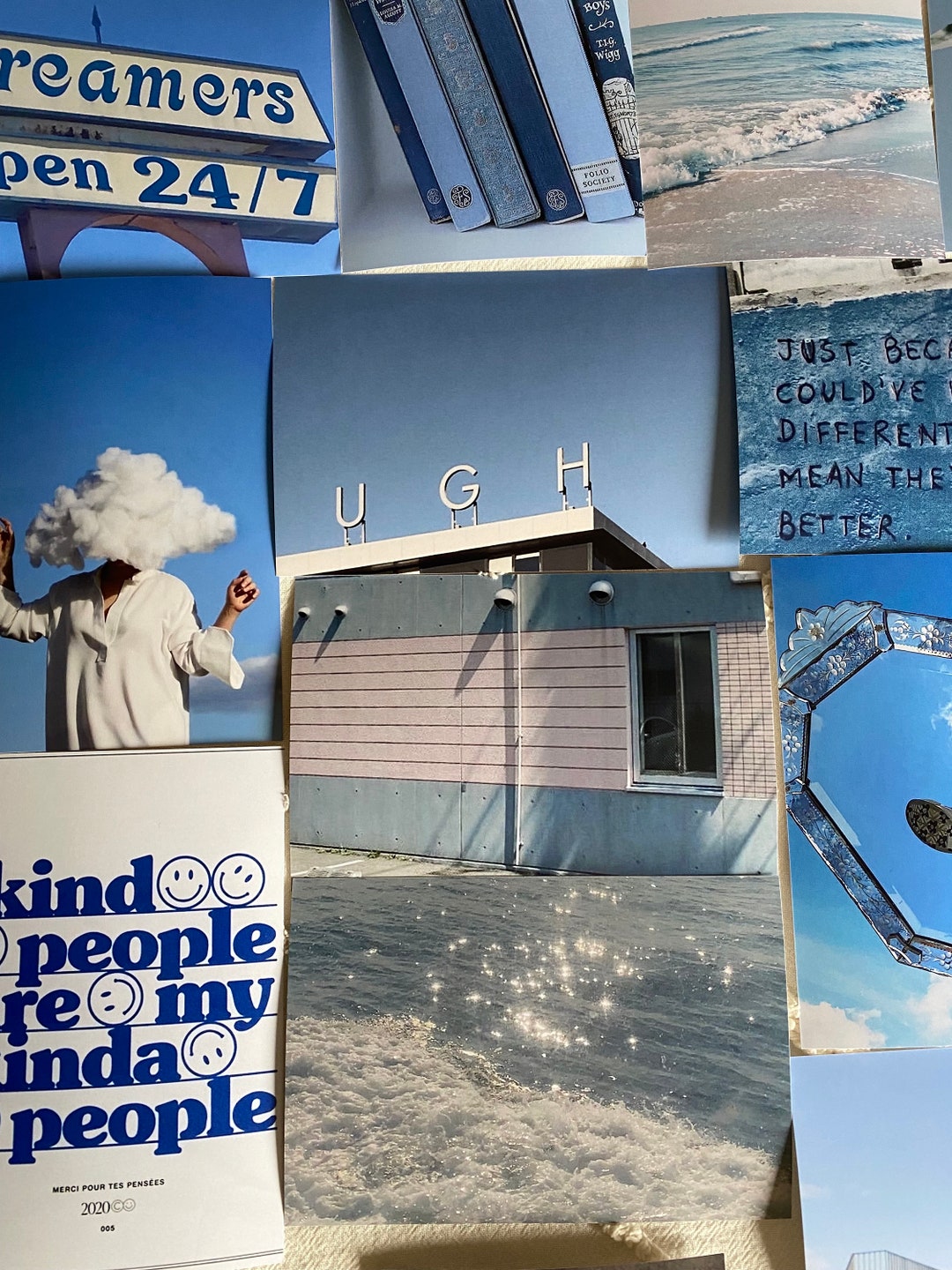 Blue Photo Collage Kit-50 Pc - Etsy