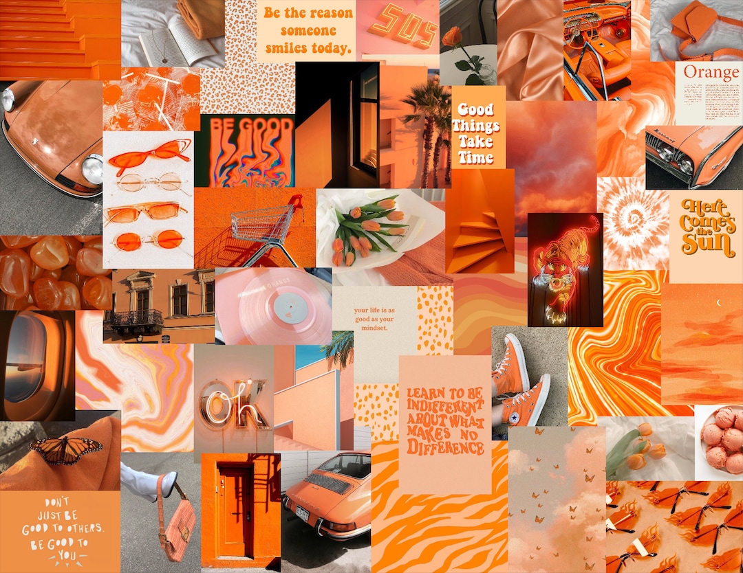 Orange Photo Collage Kit-50 Pc - Etsy
