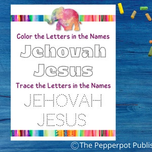 JW Children's Collection- Activity Sheets- Instant Download- Printable ...