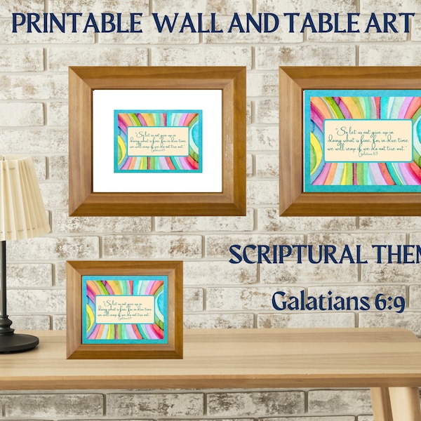 Galatians 6 9 - Etsy