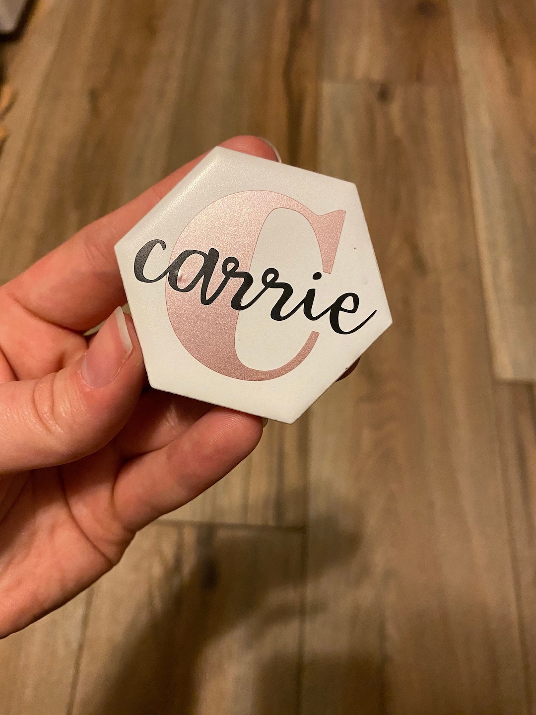 Personalized Hexagon Tile Magnet - Etsy