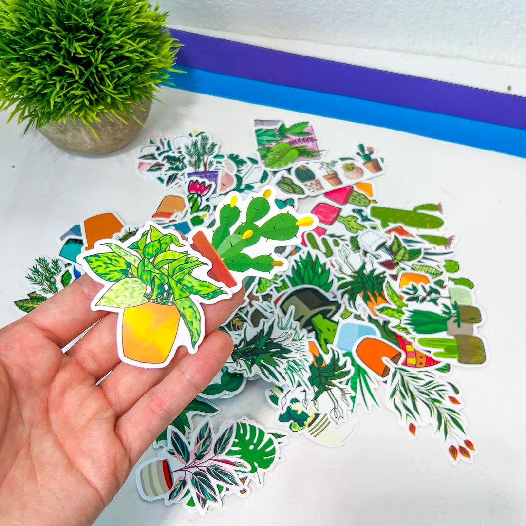 Boho Plant Stickers | Perfect Plant Lover Gift! | Add Ons for Gifts ...