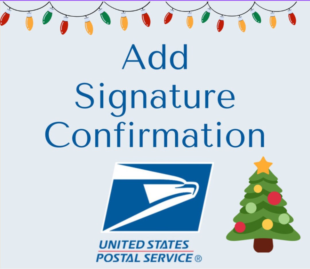 USPS Signature Confirmation Delivery / Exact Price USPS Charges for ...