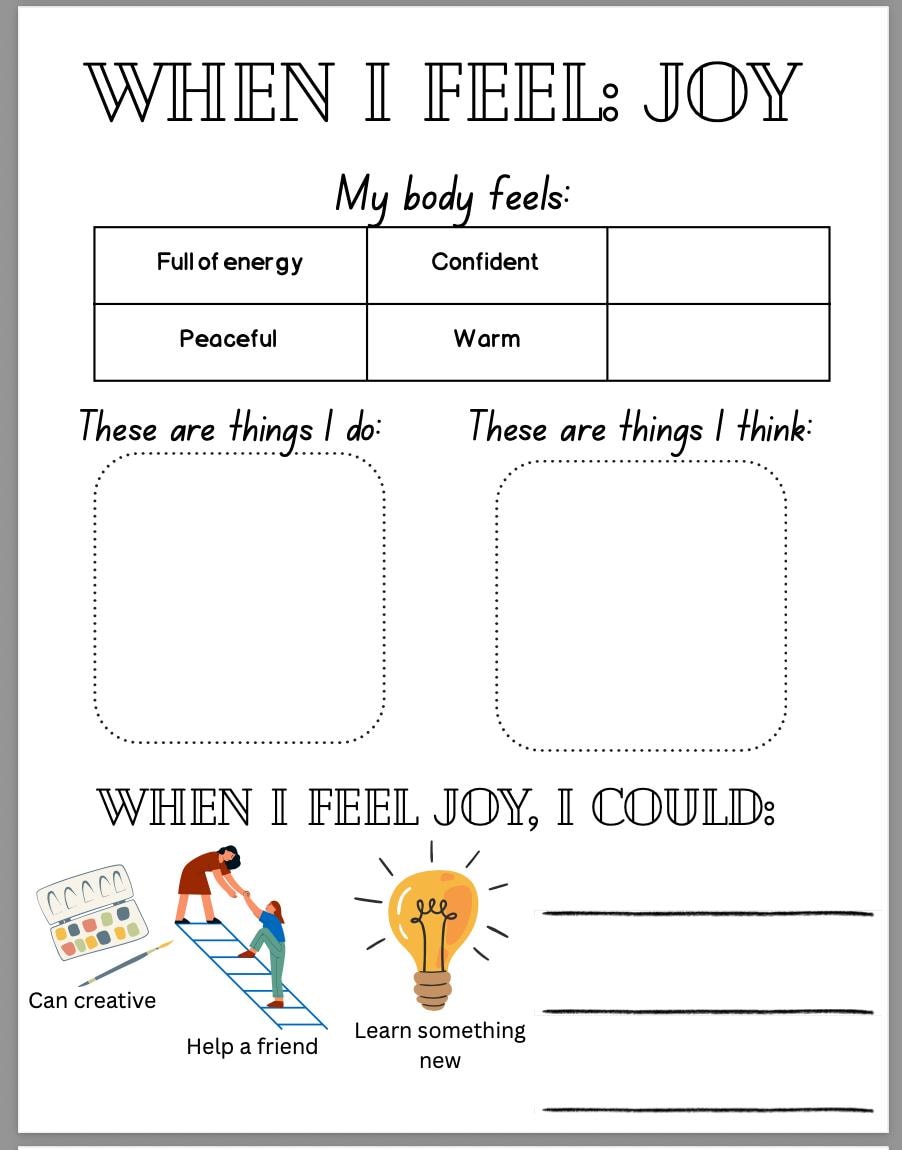 Feelings and Coping Worksheet Bundle - Etsy