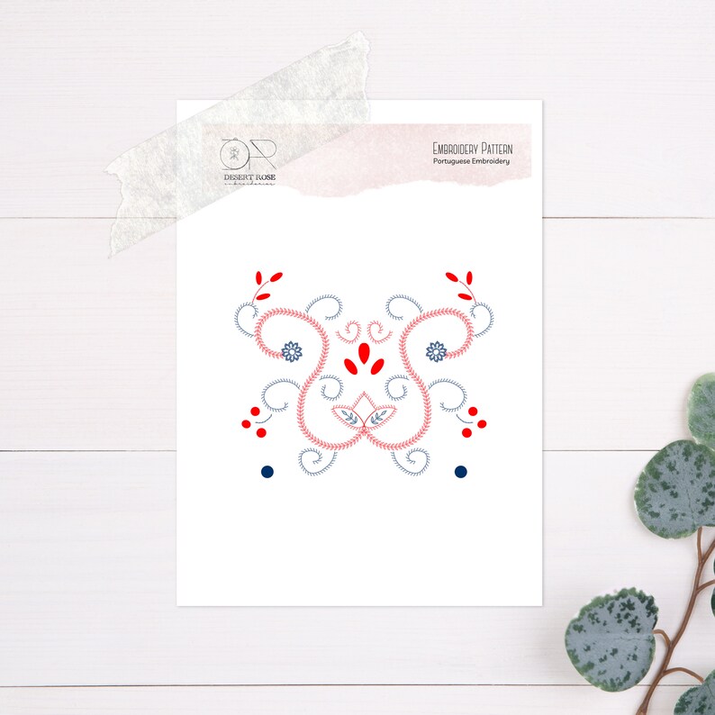 Portuguese Embroidery PDF Pattern - Etsy