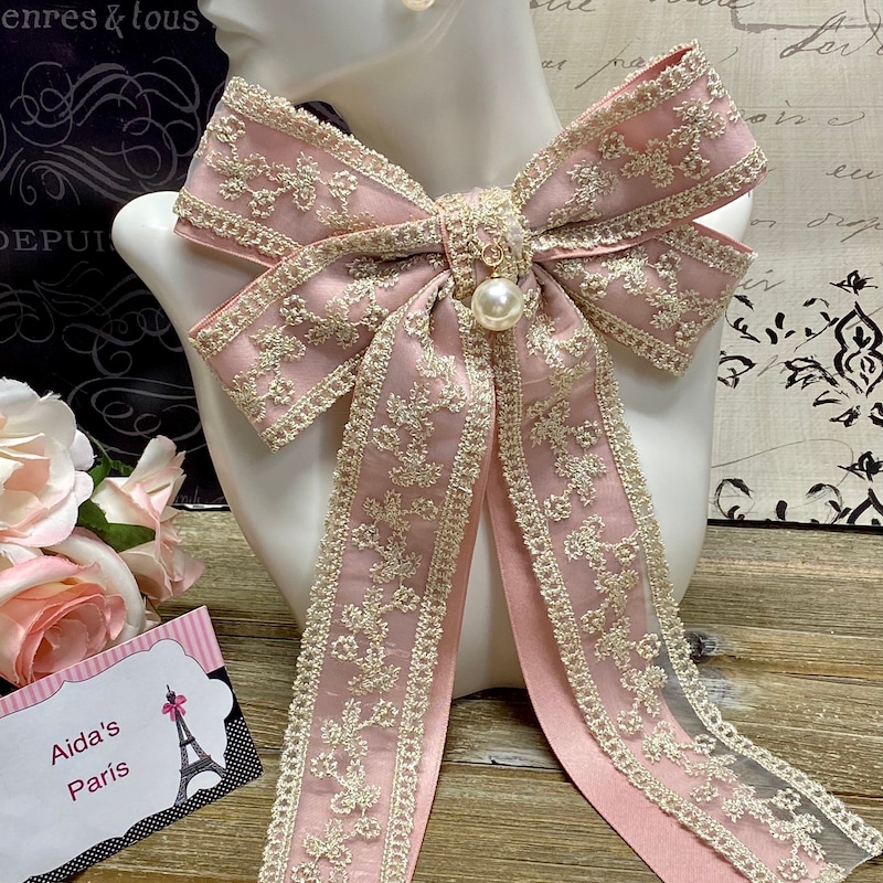 Bow Brooch - Etsy