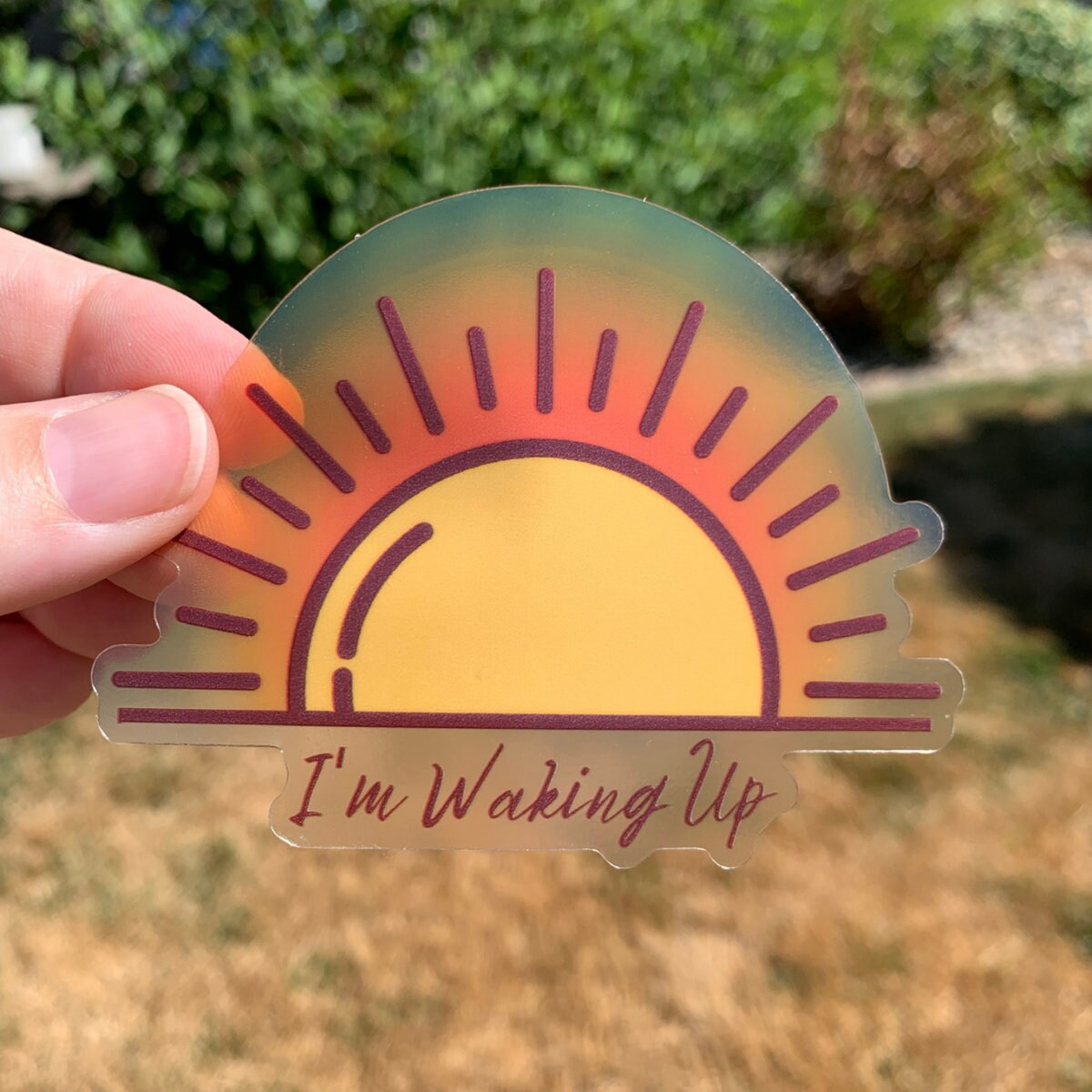 I'm Waking up Sticker Clear Sticker Bumper Sticker - Etsy