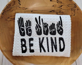 Asl Sign Towel - Etsy