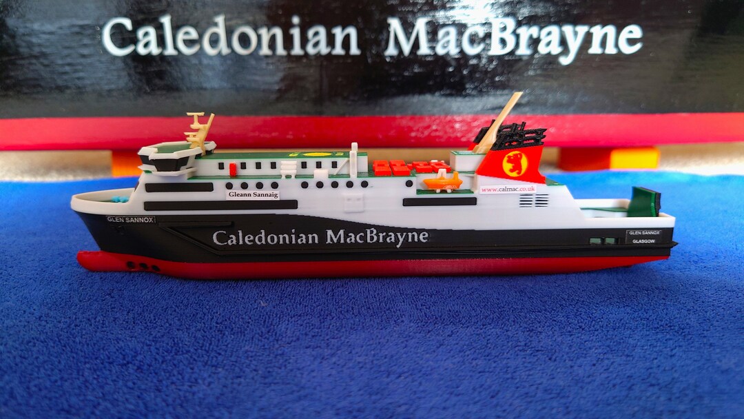 MV Glen Sannox 3d Printed Calmac Caledonian Macbrayne Model Ferry 1:500 ...