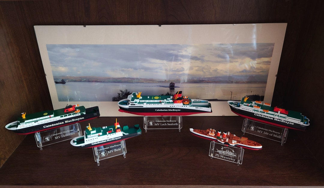 Laser Cut Acrylic Stand for Calmac Model Ferries 1:500 Scale Ship/boat ...