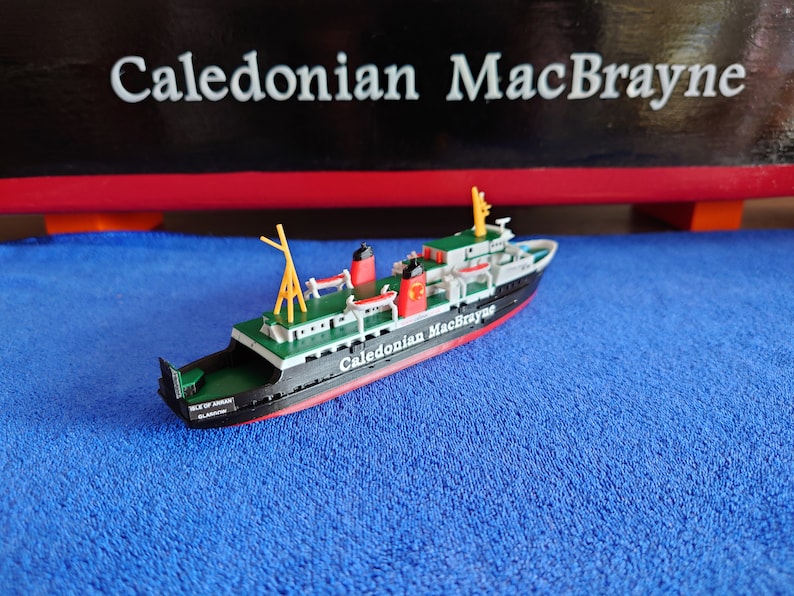 MV Isle of Arran 3d Printed Calmac Model Ferry 1:500 Scale - Etsy