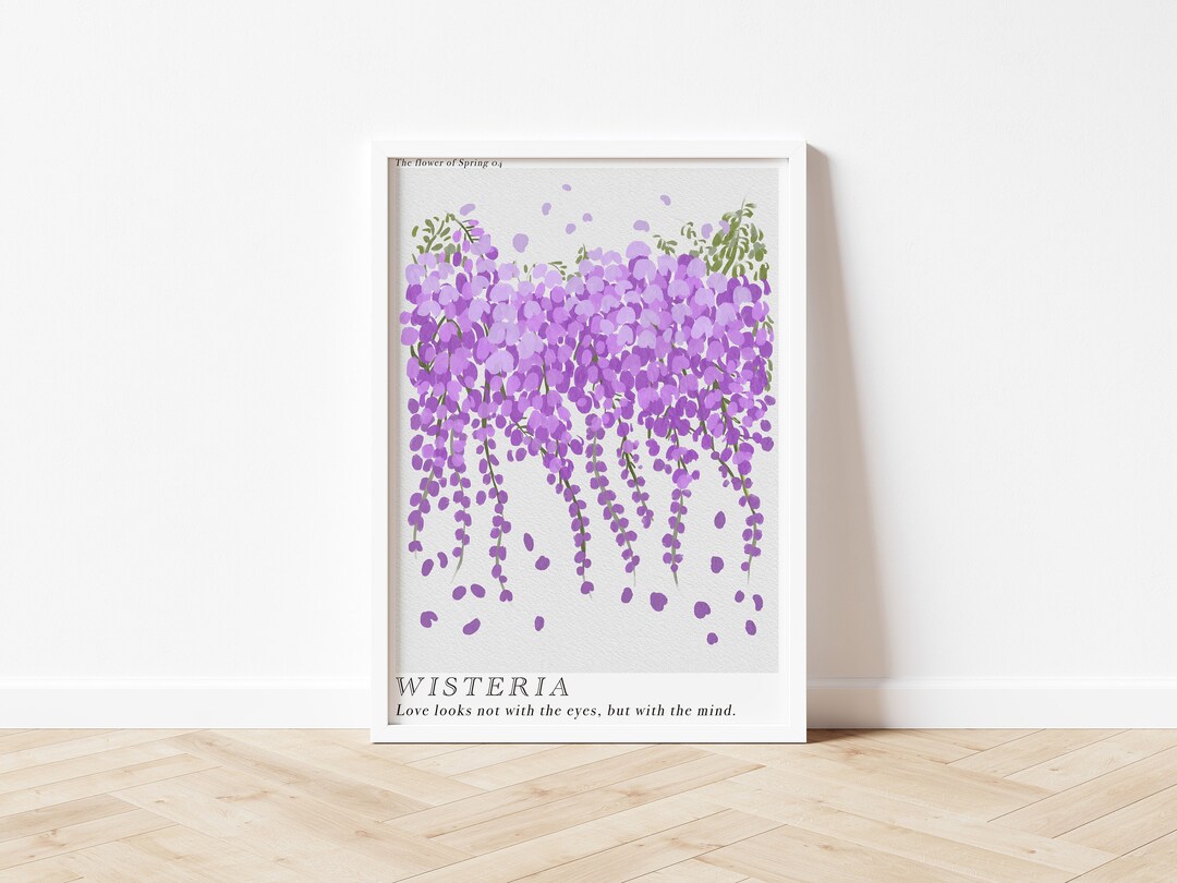 Spring Flower Purple Flower Printable Wall Art / Poster / Card Instant ...