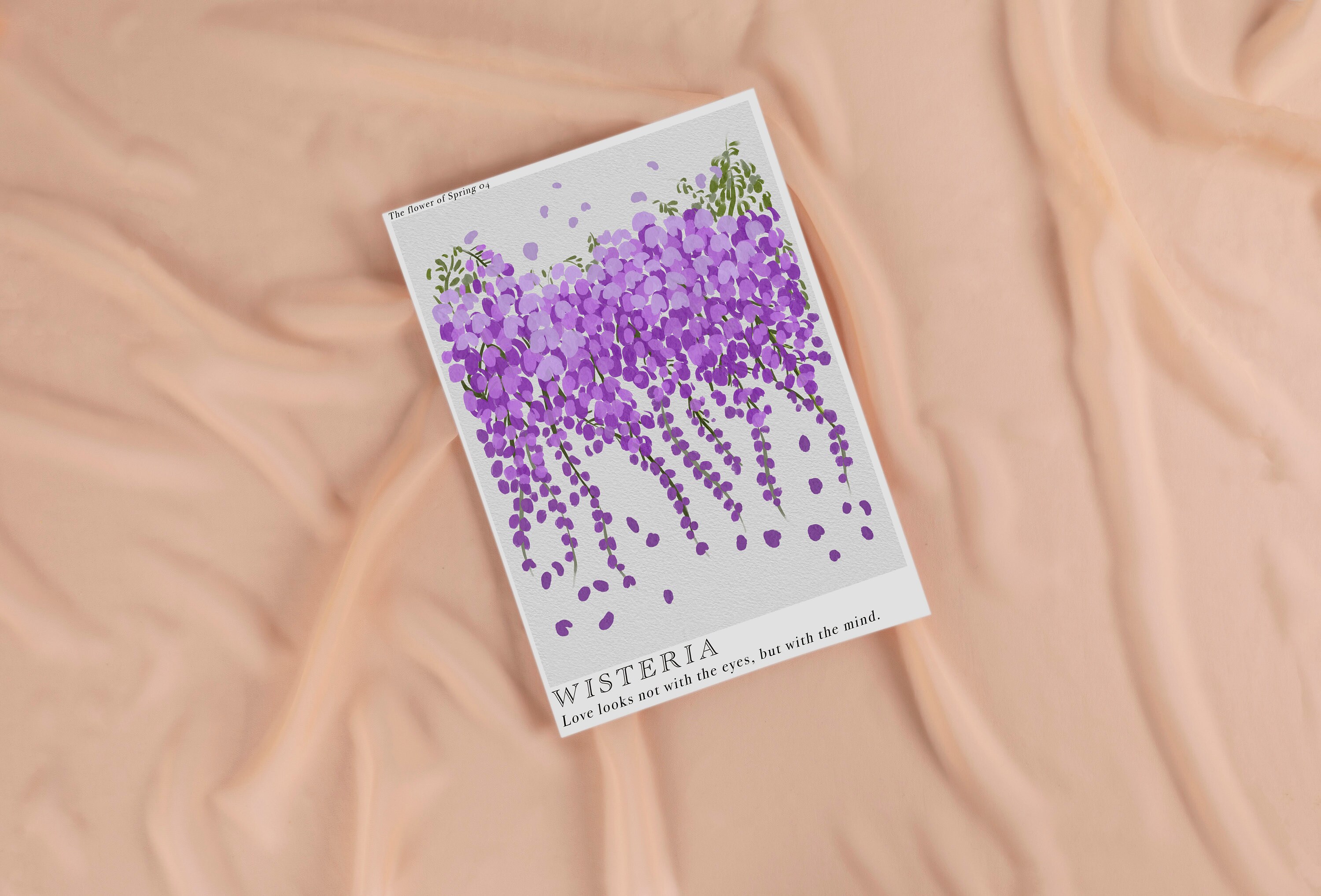 Spring Flower Purple Flower Printable Wall Art / Poster / Card Instant ...