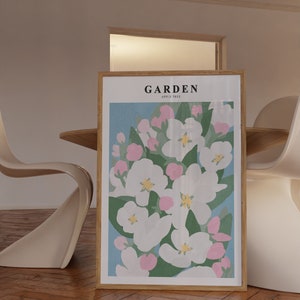 Large Apple Tree Flower Printable Wall Art, Vintage Floral Wall Art ...