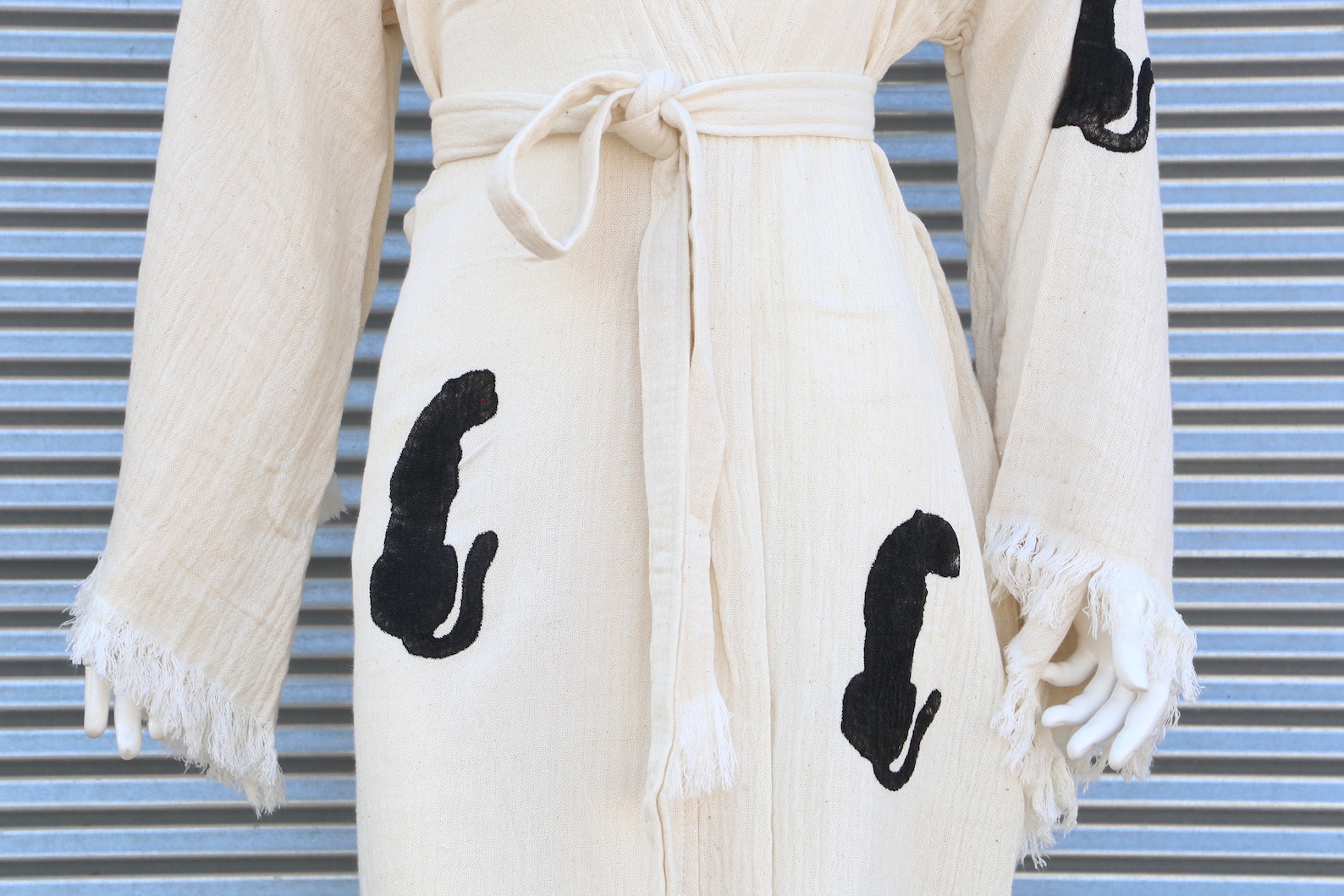 Turkish Bathrobe, Turkish Towel Robe, Organic Housecoat, Tiger Design ...