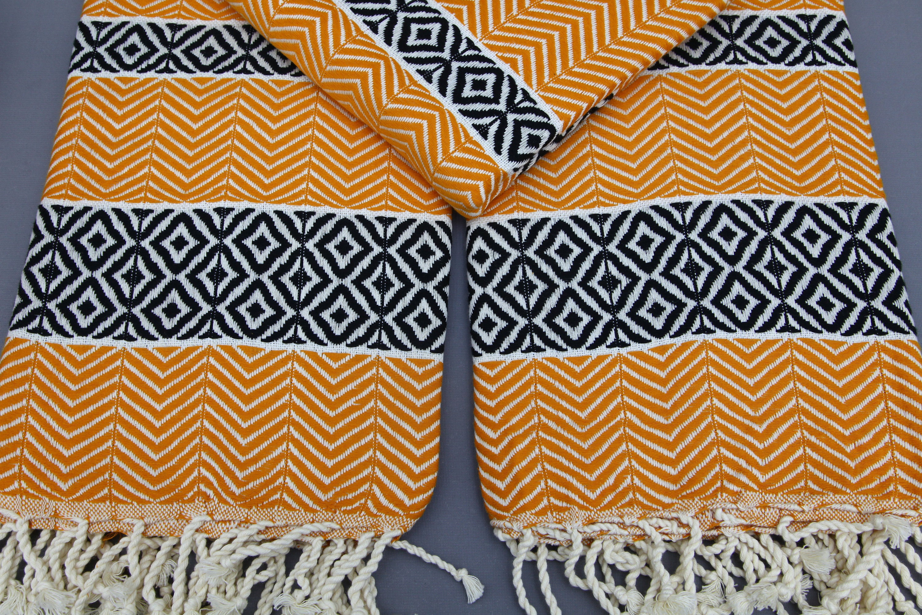 Design Towel-patterned Towel-dark Orange Towel-gift Towel-turkish Towel ...