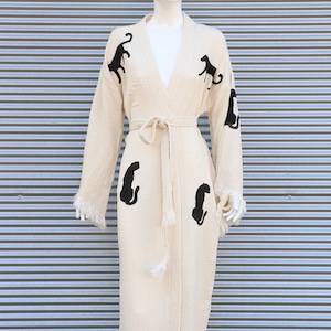 Turkish Bathrobe, Turkish Towel Robe, Organic Housecoat, Tiger Design ...