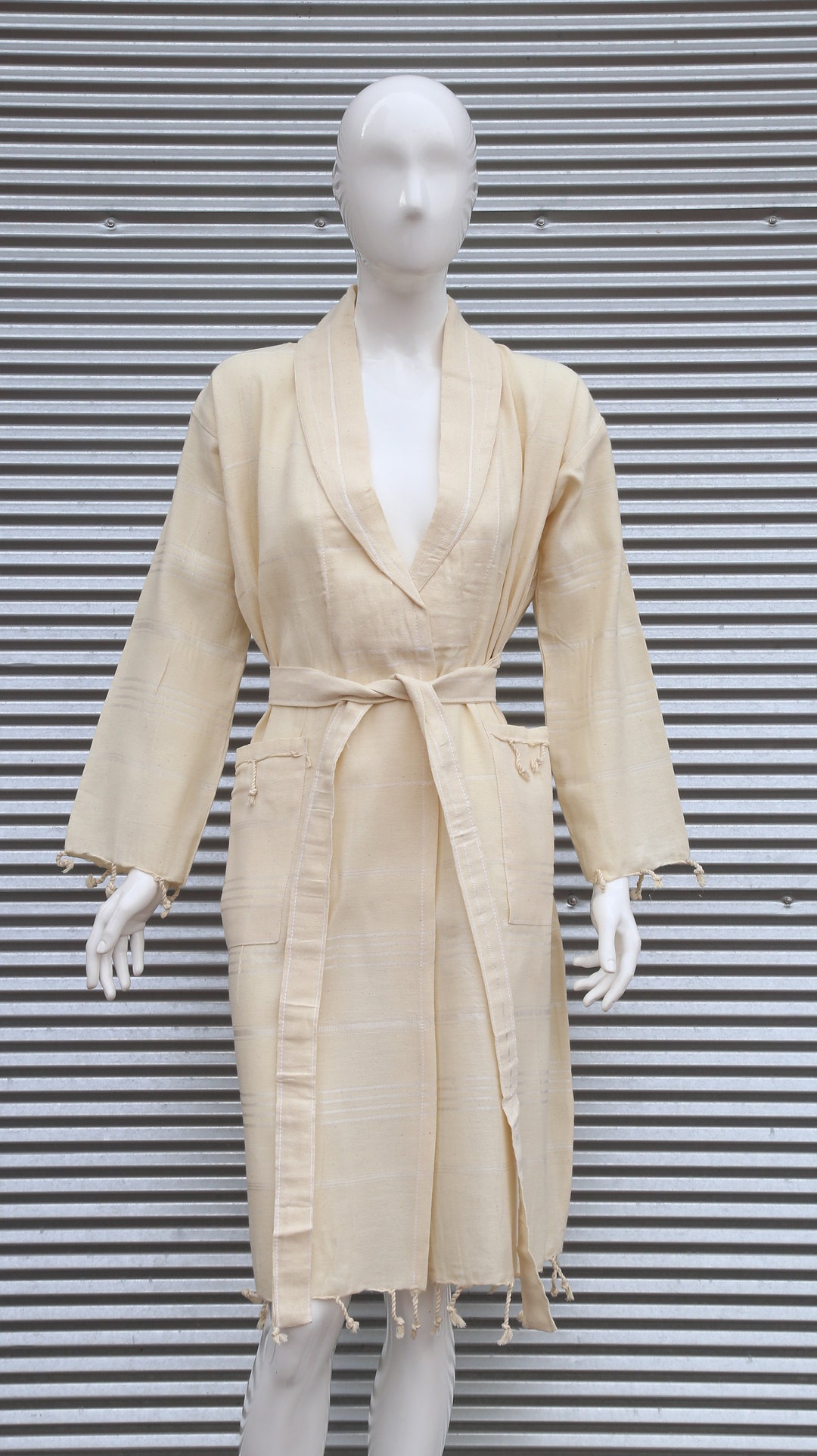 Dressing Gown, Custom Beach Robe, Beige Robe, Bachelorette Party Gift ...
