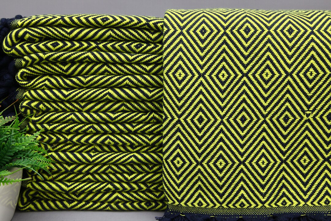 Turkish Towel-bright Yellow Towel-wholesale Towel-beach Towel-throw ...