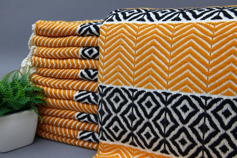 Design Towel-patterned Towel-dark Orange Towel-gift Towel-turkish Towel ...