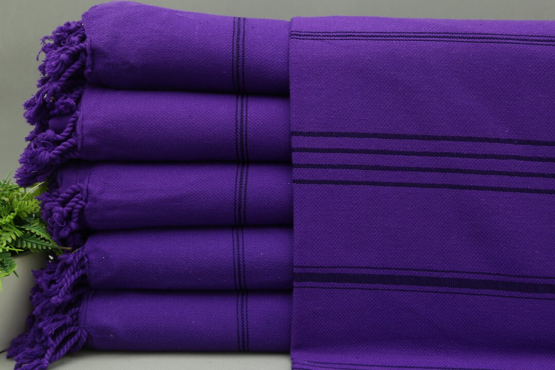 Turkish Towel-purple Throw Towel-bath Peshtemal-personalized Peshtemal ...
