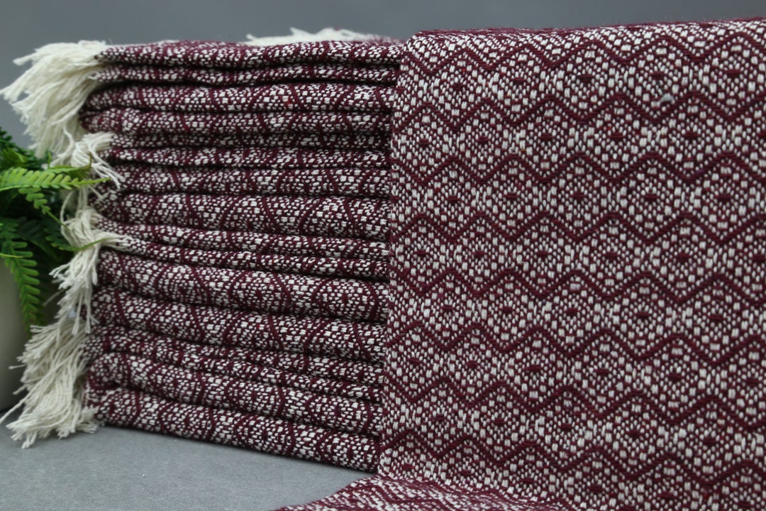 Turkish Throw-turkish Blanket-handmade Bed Cover-sofa Blanket-79''x95 ...