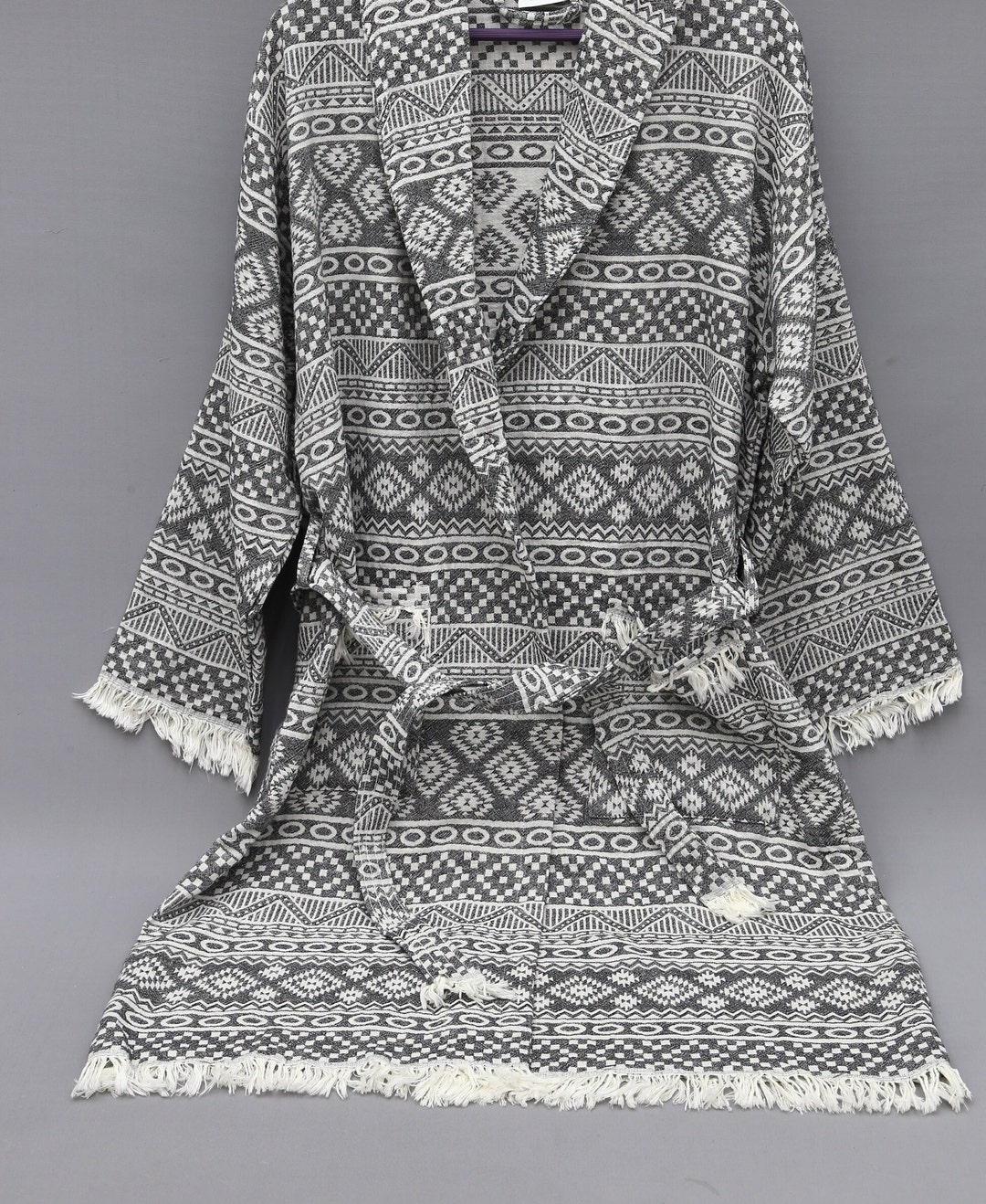 Cotton Bath Robe Kimono, Handmade Spa Robe, Lightweight Bath Robe ...