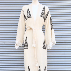 Ancient Egypt Design Kimono, Pyramid Designh Bathrobe, Turkish Towel ...