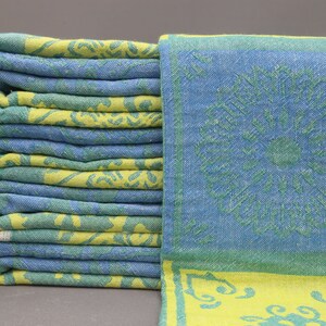 Yellow Blue Towel Etsy UK