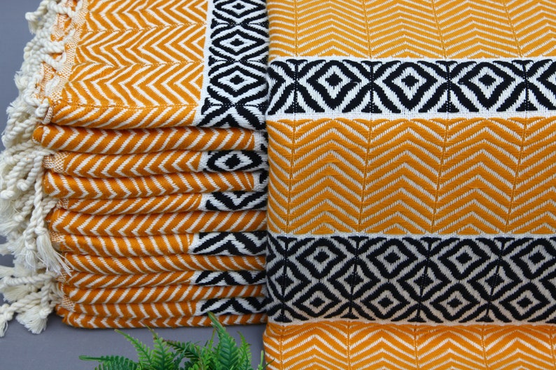 Design Towel-patterned Towel-dark Orange Towel-gift Towel-turkish Towel ...