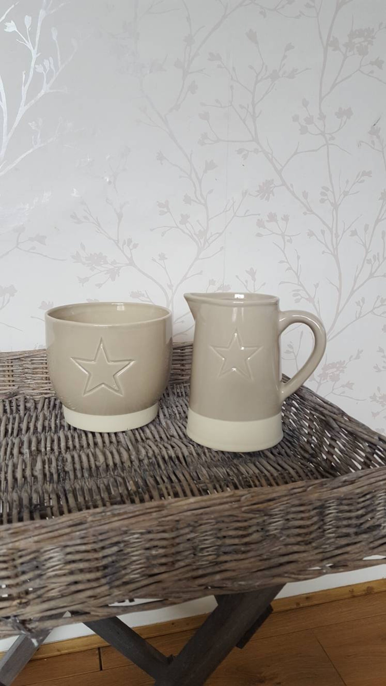 Star/heart Embossed Jug - Etsy