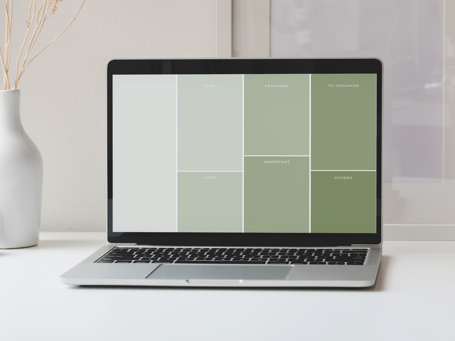 Desktop Wallpaper Organizer - Sage/pastel Green - Etsy