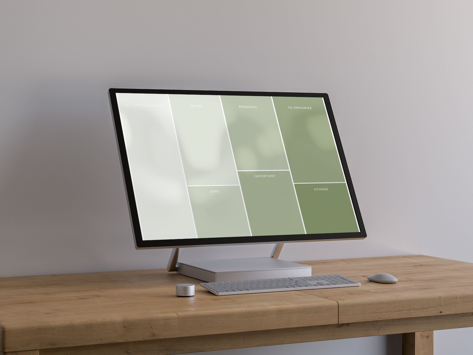 Desktop Wallpaper Organizer - Sage/pastel Green - Etsy