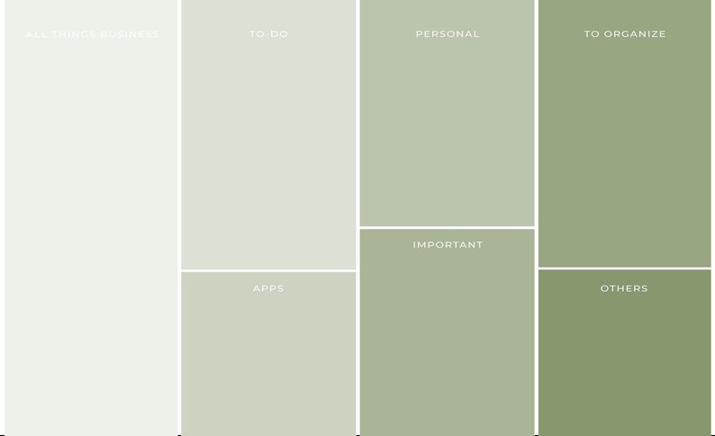 Desktop Wallpaper Organizer - Sage/pastel Green - Etsy