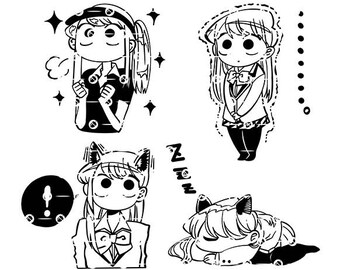 Komi Anime Svg - Etsy
