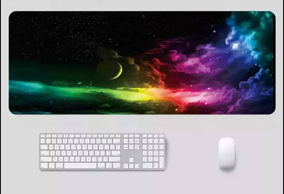 Computer Mouse Pad Galaxy Universe Design 80x30cm | Etsy