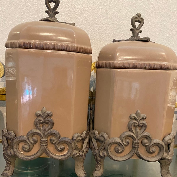 Ceramic Canister Set - Etsy