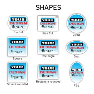 50 Custom Vinyl Stickers, Any Shape, Waterproof Decals - Etsy