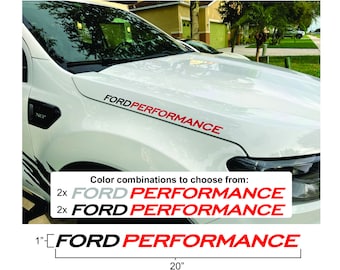 Ford Performance Sticker Decal (pair) for Mustang, F150, Ranger, Raptor ...