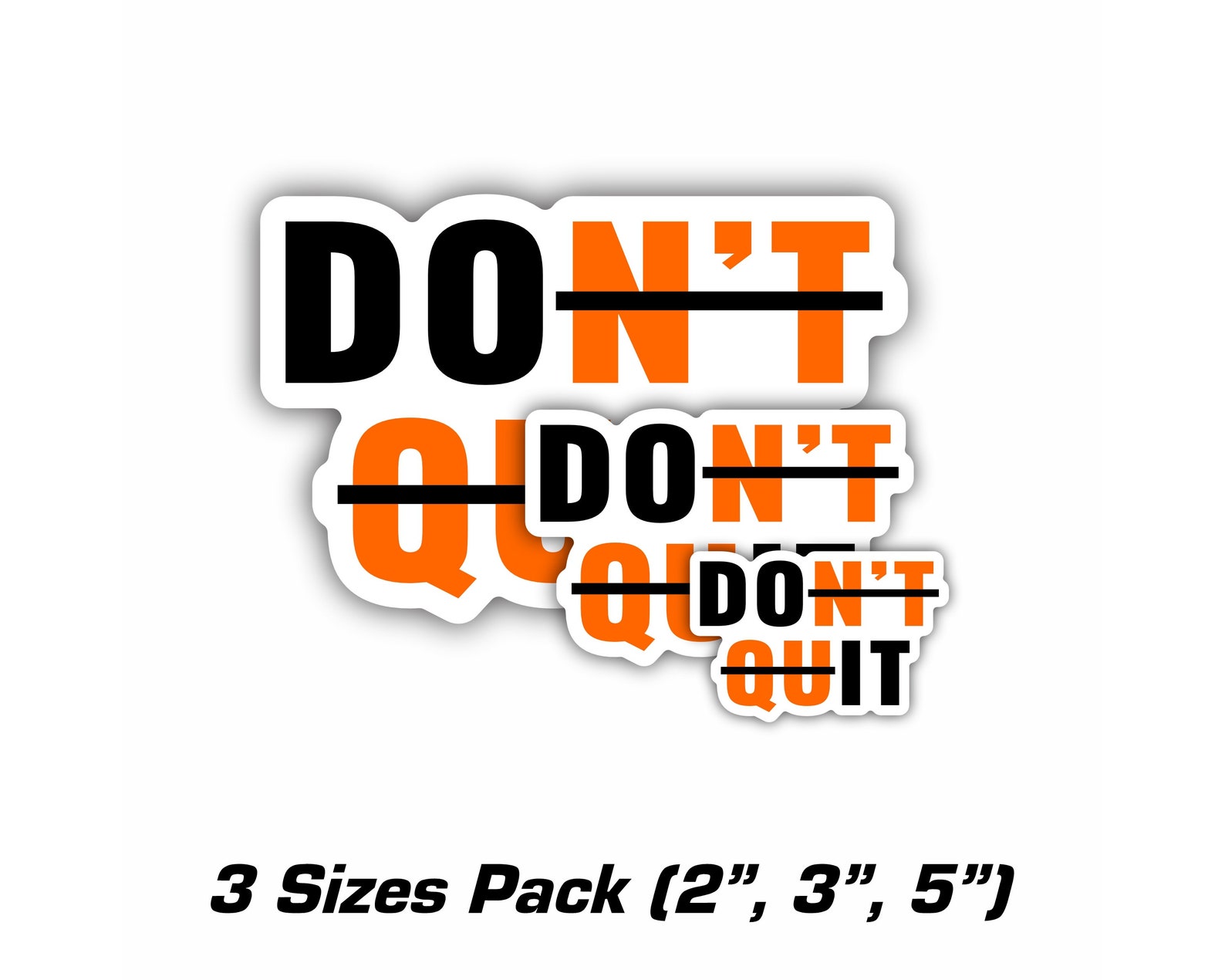 Don't Quit, Do It Vinyl Sticker, Hard Hat, Laptop Decal - Etsy